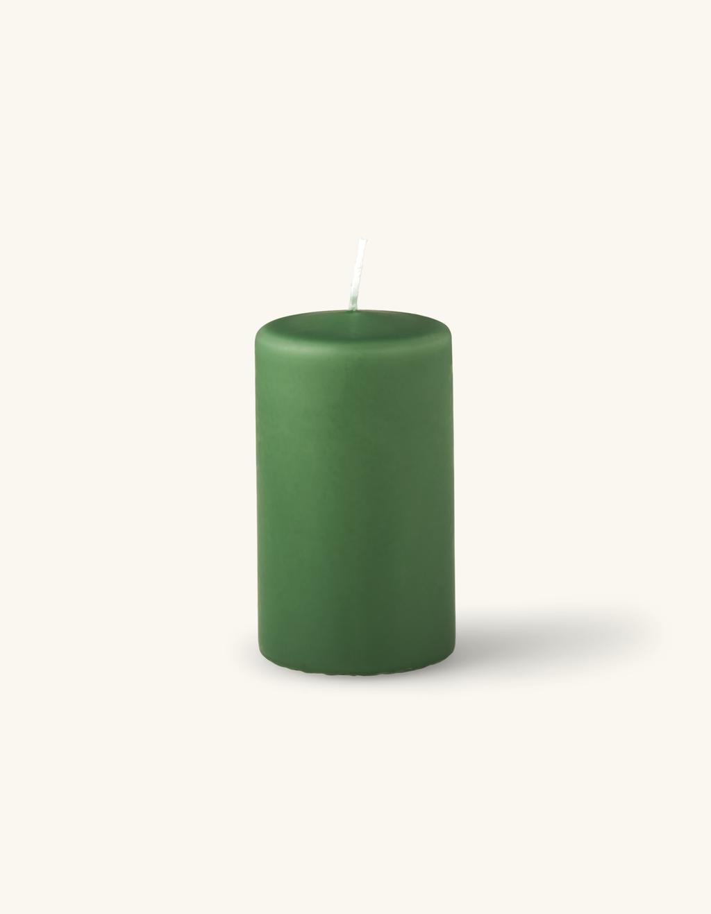 Pillar candle 10 cm | Paraffin. 5.7 x 10 cm. | Sea Blue