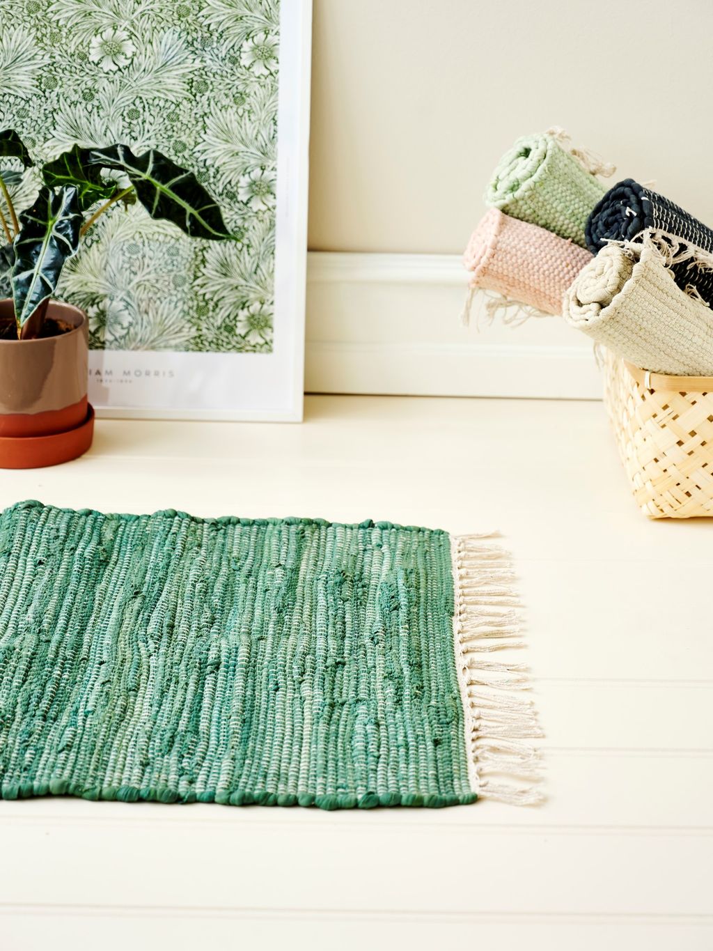 Tapis | Coton. 80 x 50 cm. | Moss Green