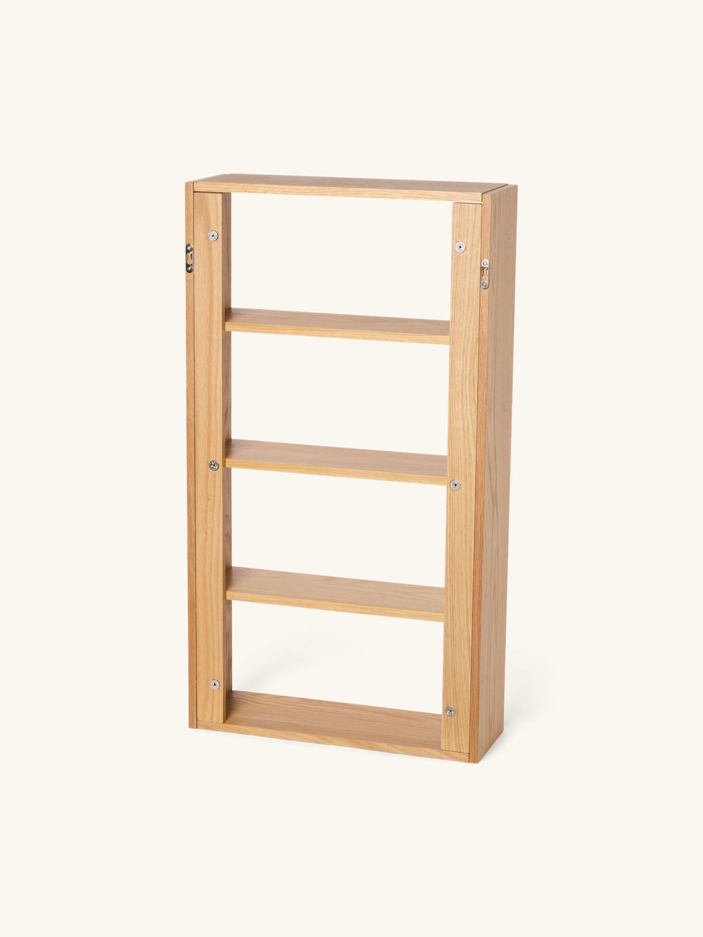 Wall shelf | MDF/oak veneer. 43 x 14 x 78 cm. | Nature