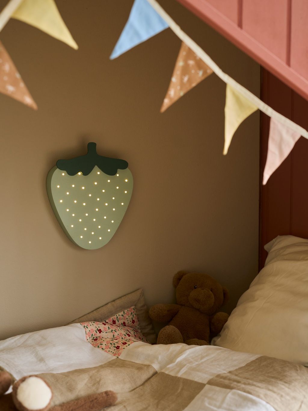 Children's LED lamp | MDF. 23 x 28 cm. | Dusty Green