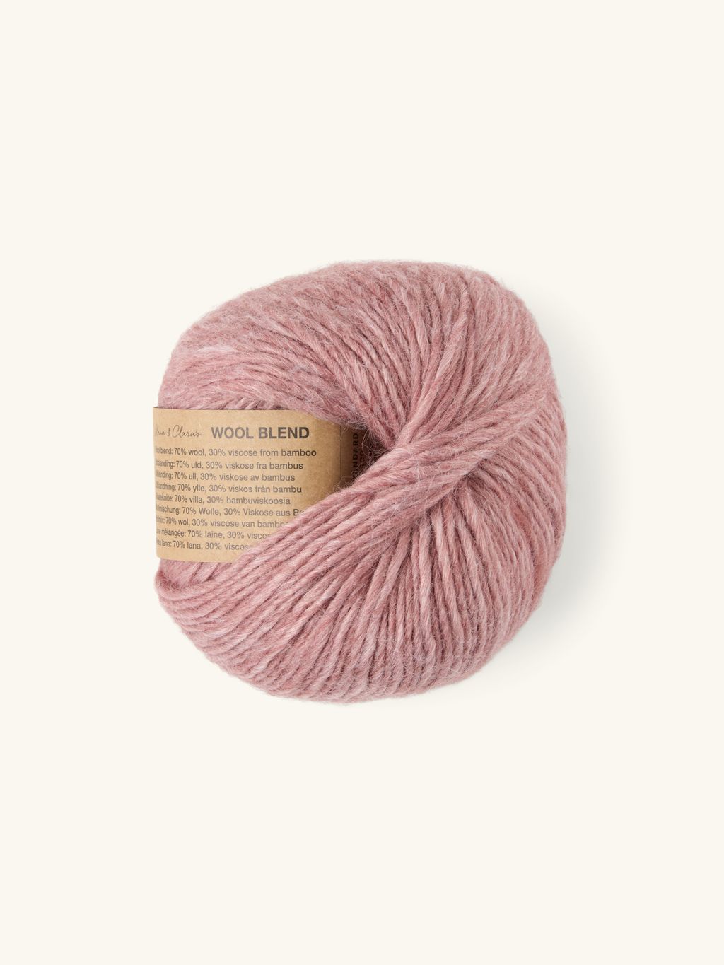 Wool bamboo yarn | Wool/viscose. 50 g = 125 m. | Chocolate