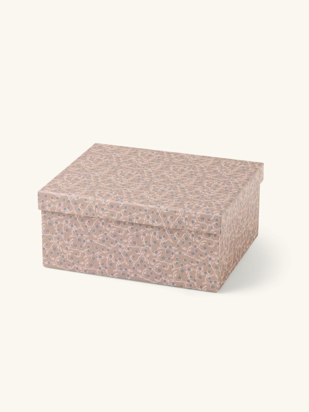 Box | Paper. 21.5 x 17.5 x 9.5 cm. | Warm Grey