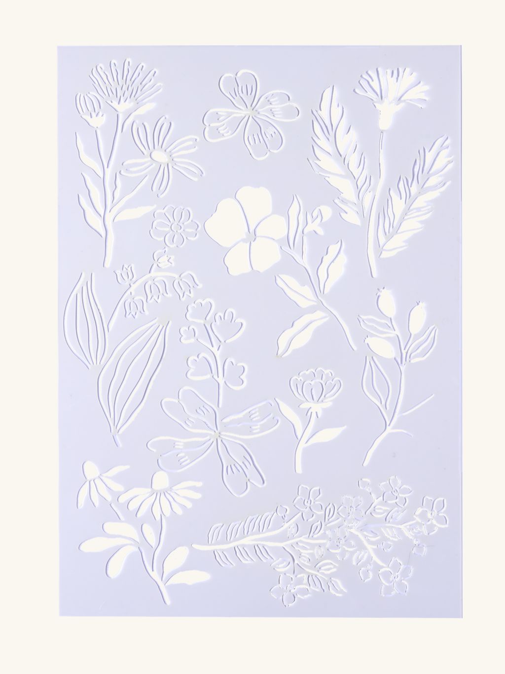 Stencil floral | 1 pc. | Clear