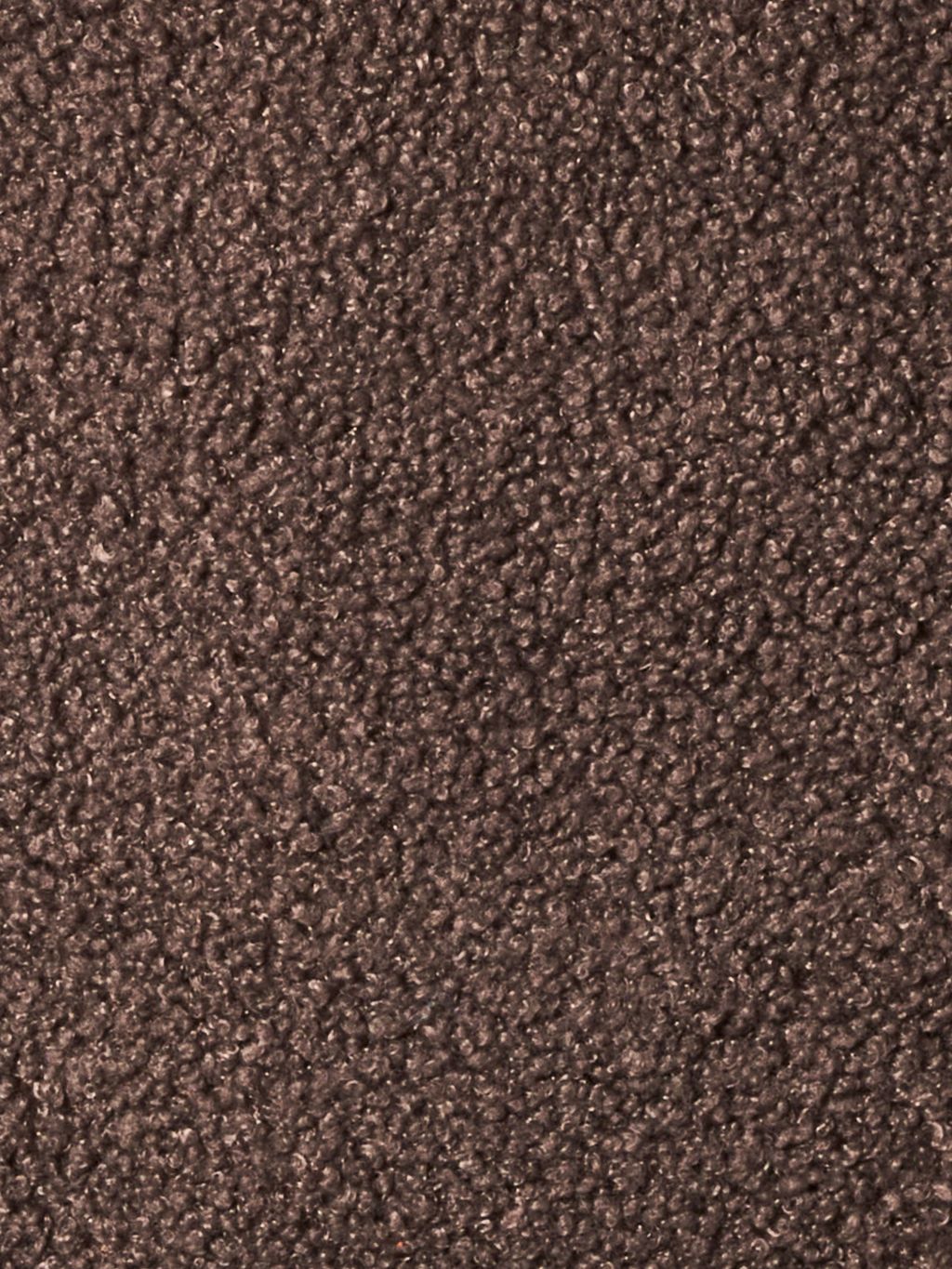 Pouffe with teddy fabric | Polyester. 30 x 50 cm. | Dark Brown