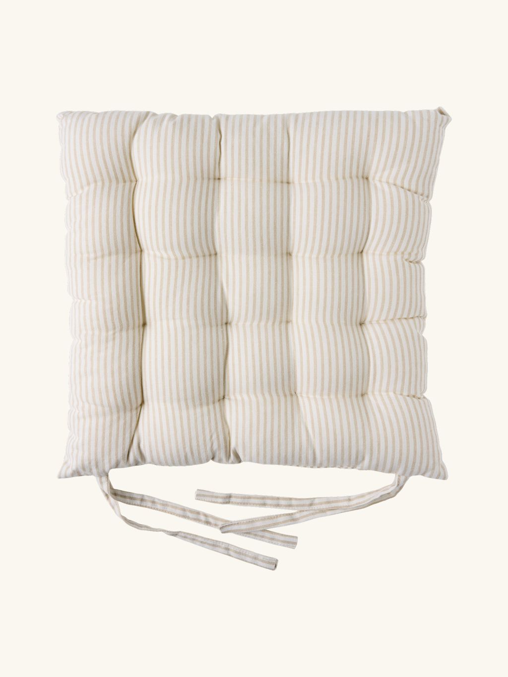 Coussin de siège | Garnissage en coton/polyester. 40 x 40 cm. | Sand