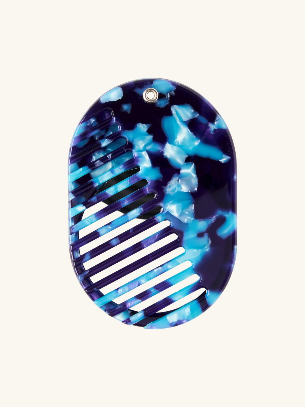 Peigne pliable avec miroir | 8,5 x 5,5 cm x 5 mm. | Dark Blue