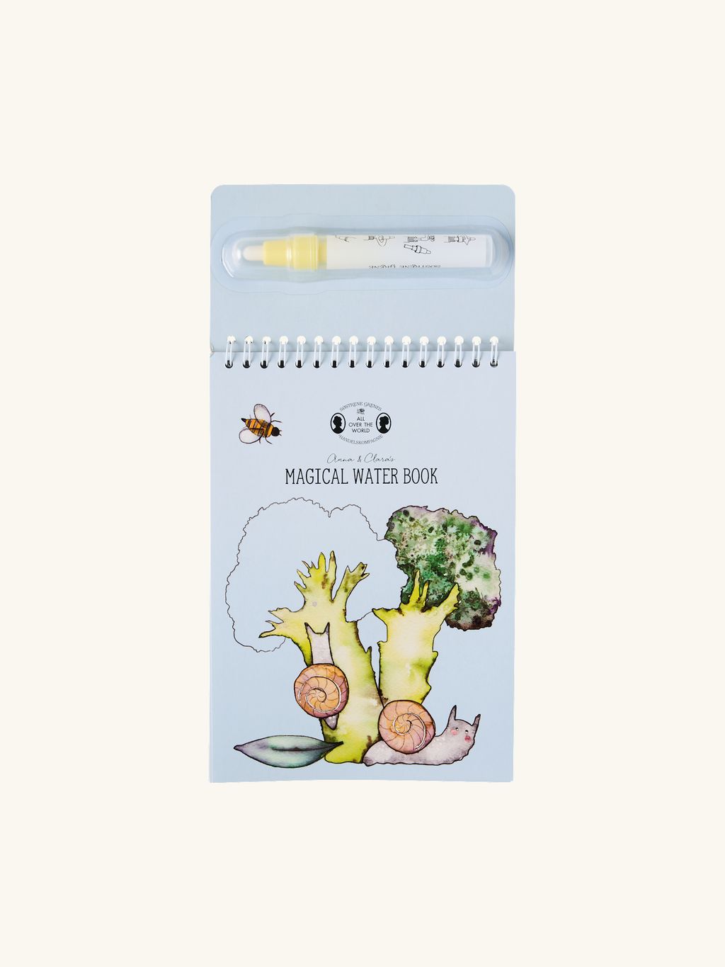 Magical water colouring book with pen | Paper. 26 x 31 cm. | Smokey Blue