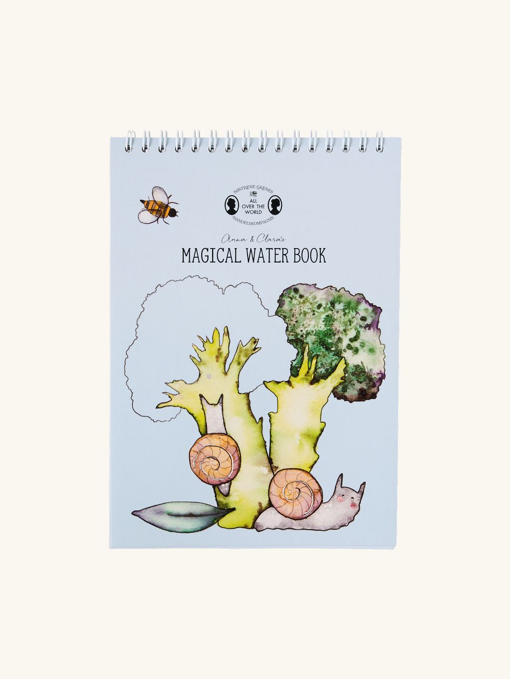 Magical water colouring book with pen | Paper. 26 x 31 cm. | Smokey Blue