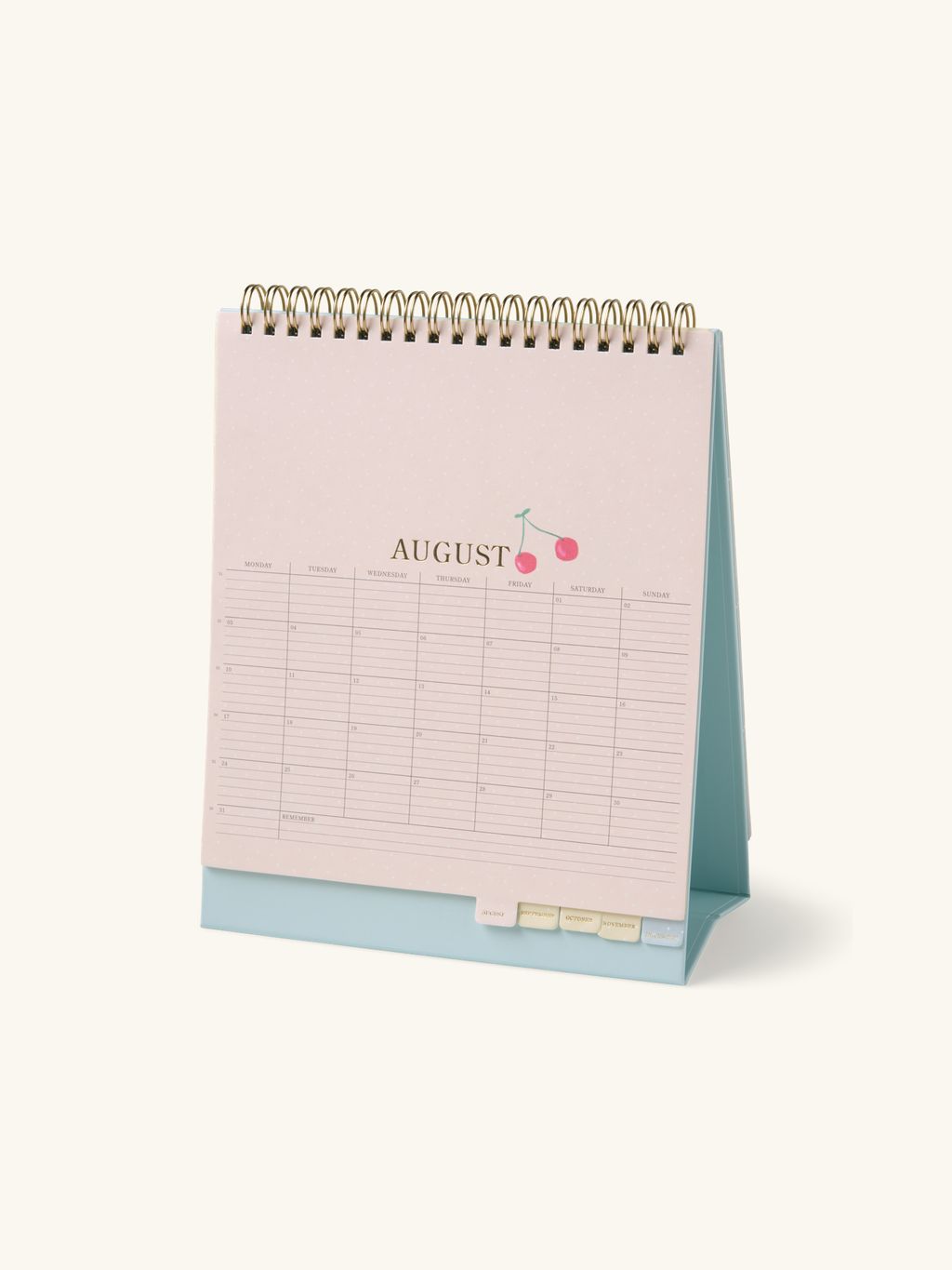 Desk calendar | Paper. | Ice Blue