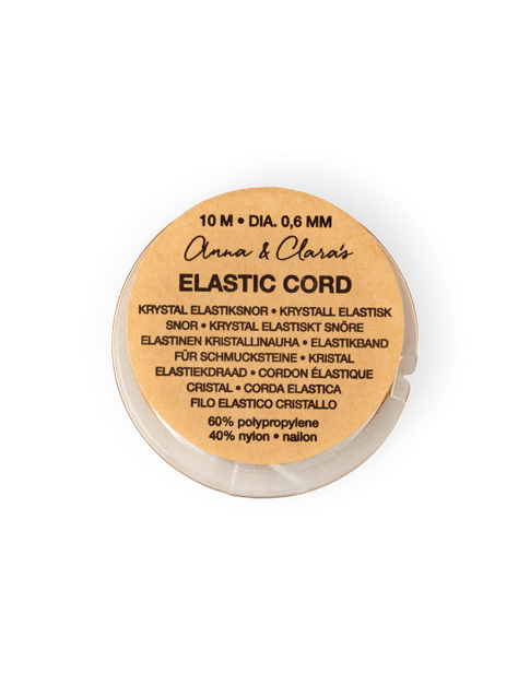 Elastiksnor | Elastan. 0,6 x 0,2 mm. 10 m. | Clear