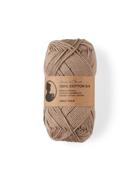 Garn 8/4 | Bomuld. 50 g = 160 m. | Sand