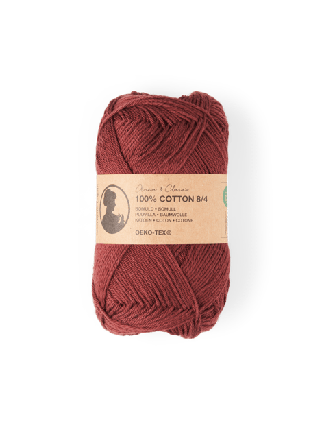 Garn 8/4 | Baumwolle. 50 g = 160 m. | Bordeaux
