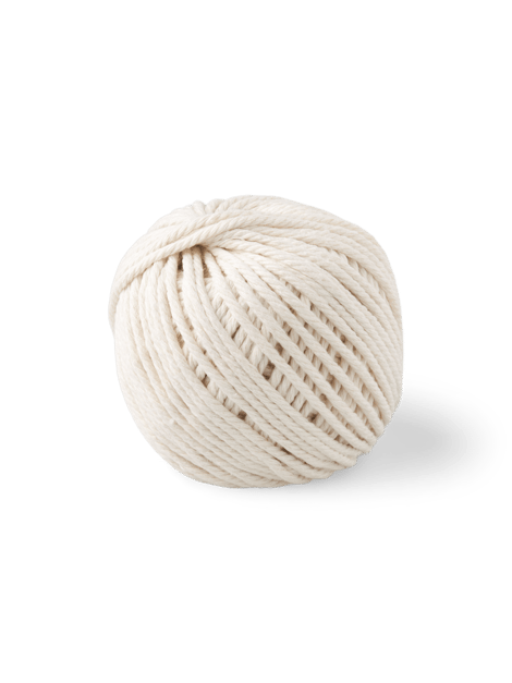 Makramee-Garn | Baumwolle. 3 mm x 50 m. 140g. | Off White