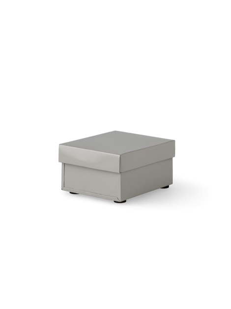 Opbergdoos | IJzer. 10 x 8 x 5 cm. | Warm Grey