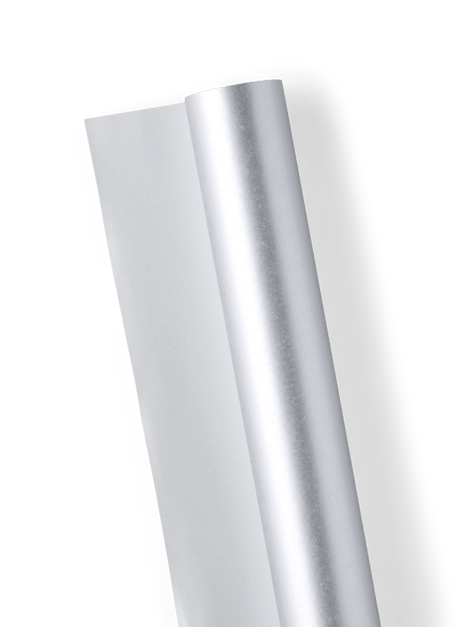 Wrapping paper | Paper. 70 cm x 3 m. 60 gsm. | Silver