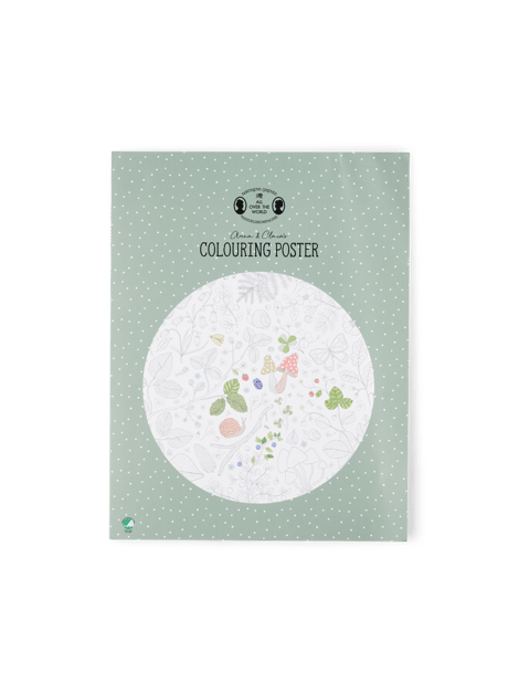 Affiche à colorier | Papier. 21,5 x 30/59 x 84 cm. | White