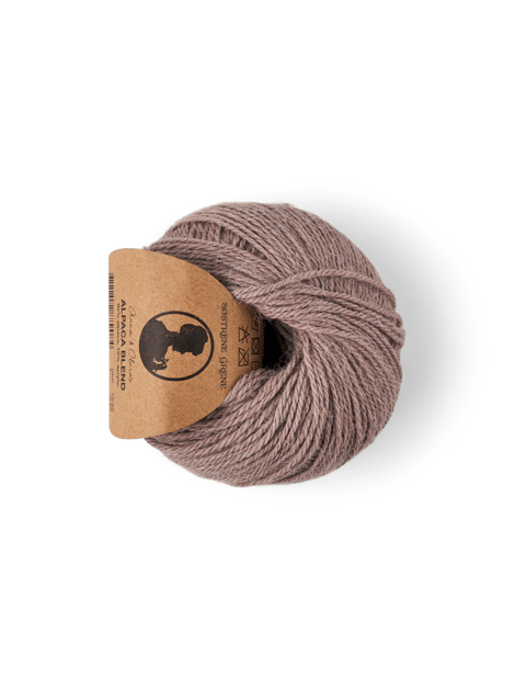 Alpaka-garn | Alpaka/akryl. 25 g = 75 m. | Warm Grey