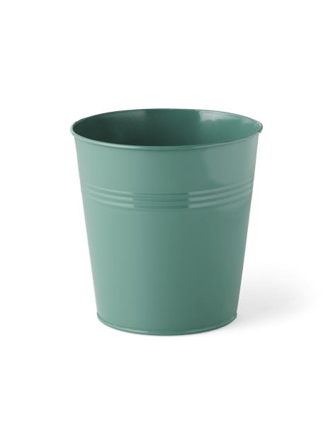 Cache-pot | Zinc. 16 x 16 cm. | Moss Green