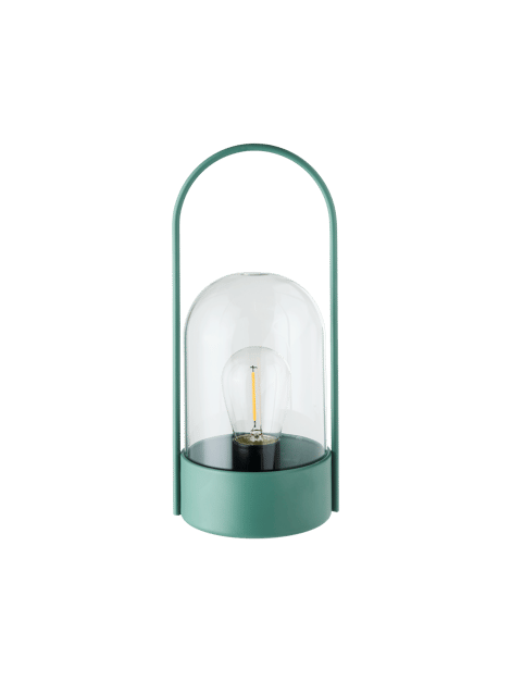 LED-lampa | Järn/glas. Ø 10,5 x 23,6 cm. | Moss Green