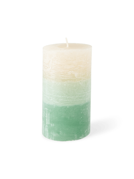 Rustic pillar candle | Paraffin/stearin wax/cotton. Ø7 x 12 cm. 48 ...