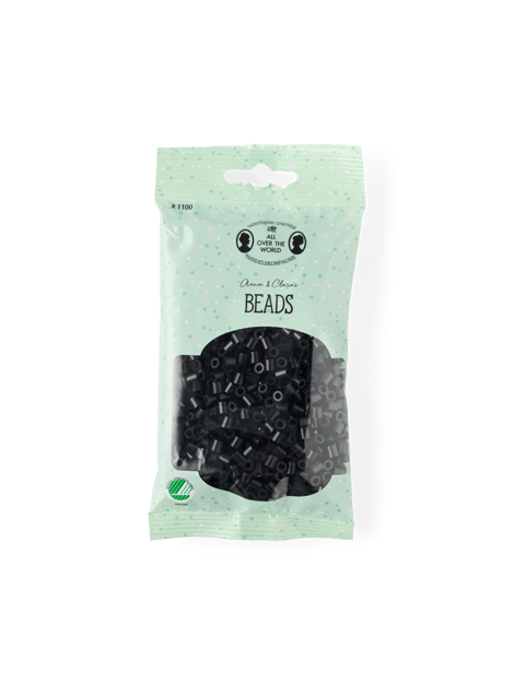 Iron beads | 1100 pcs. | Black