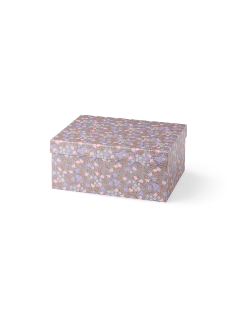 Storage box | Paper. 24.6 x 18.8 x 10.6 cm. | Warm Grey