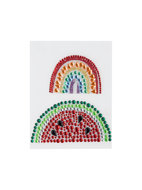 Gem stickers set | 2 pcs. | Red