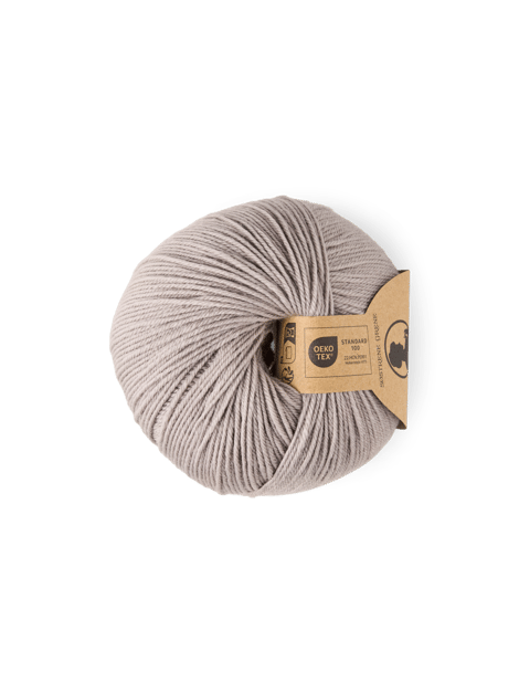 Merino yarn | Superwash wool. 50 g = 188 m. | Warm Grey