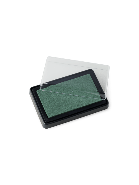 Tampon encreur | 9,2 x 6 x 2 cm. | Moss Green