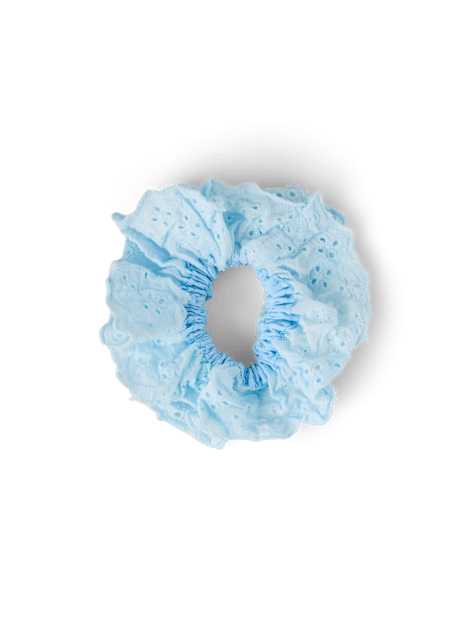 Scrunchie | Cotton. | Misty Blue