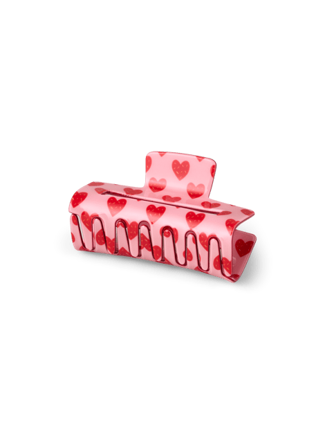 Pince à cheveux cœur | 1 pc. | Rose