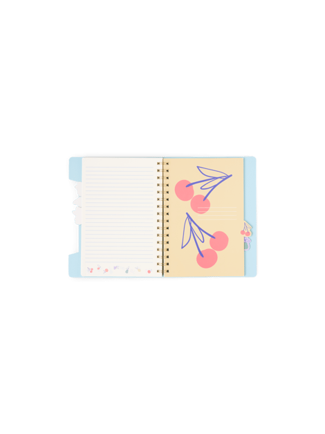 Notatbok A5 med faner | Papir. | Sky Blue