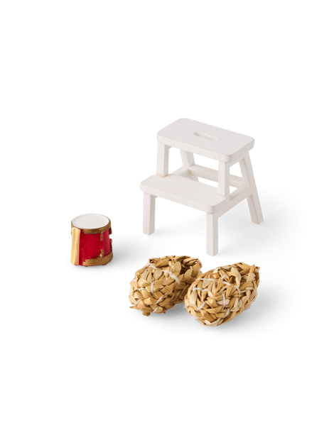 Mini Step Stool Set 3 Parts White