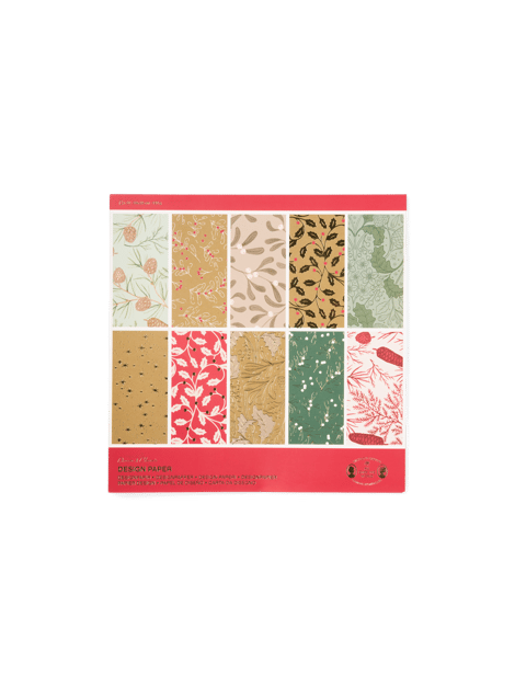 Papier design | 29 x 29 cm. 20 feuilles. | Red
