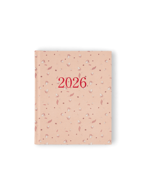 Kalenteri 2025 | Paperi / Pahvi. 20 x 16,5 cm. | Sand