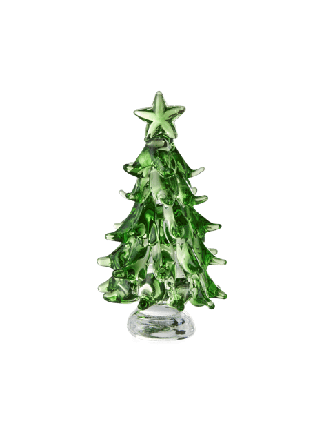 Juletre av glass | 6,5 cm. | Green