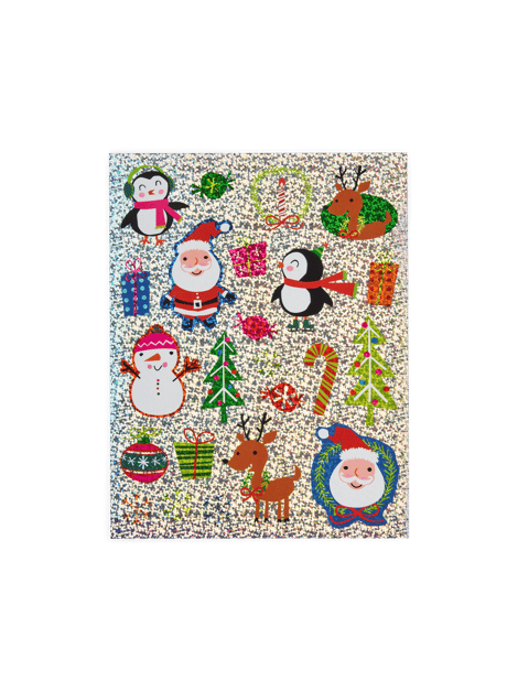 Kerststickers | 1 vel. | Silver