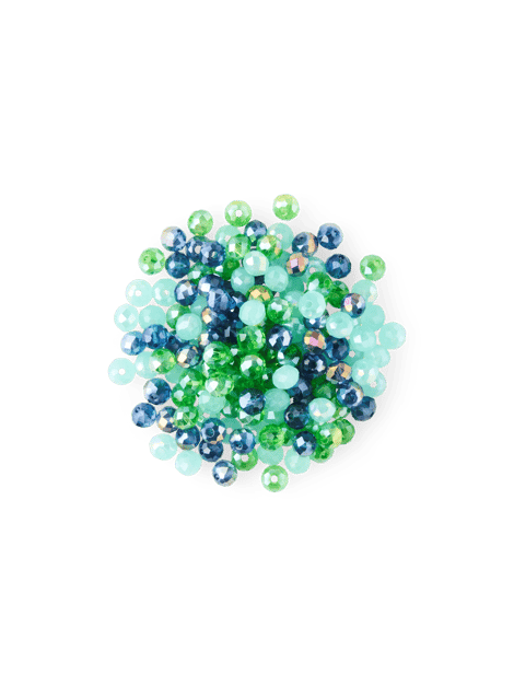 Perles en verre | Ø6 mm. 150 pièces. | Multi