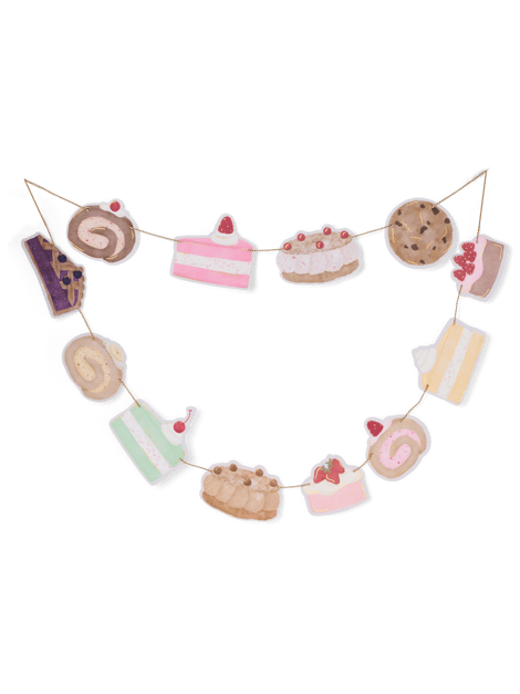 Cake garland | Cotton. Ø 12 cm. 12 pcs. | Multi