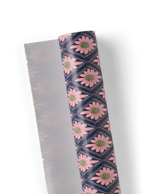 Lahjapaperi | Paperi. 70 x 300 cm. | Navy