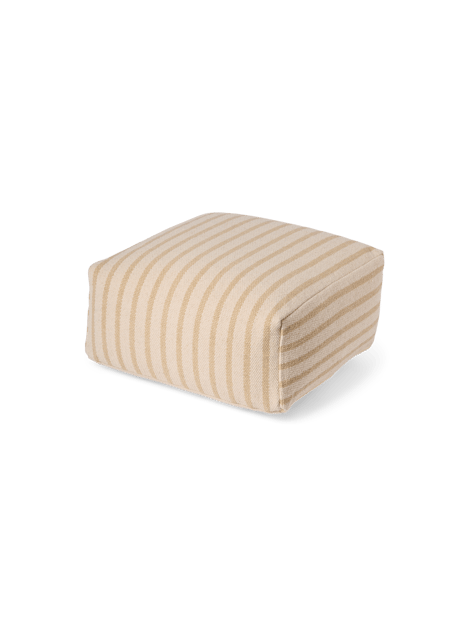 Pouf | Baumwolle. 40 x 40 x 20 cm. | Camel