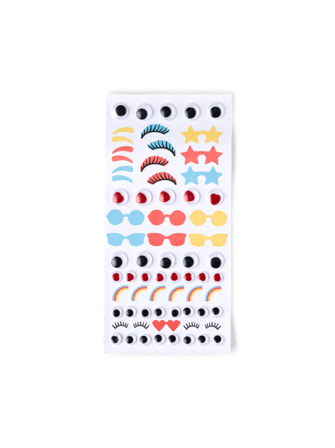 Googly eyes sticker set | Paper/PET/polypropylene. | Light Olive