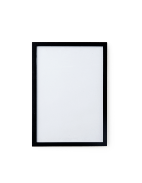 Rahmen A4 | Kieferholz. 21 x 29,7 cm. | Black