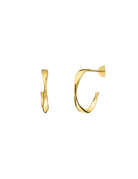 Créoles Solveig Hoops | Argent sterling 925/plaqué or 18 ct. 15 mm. 2 ...